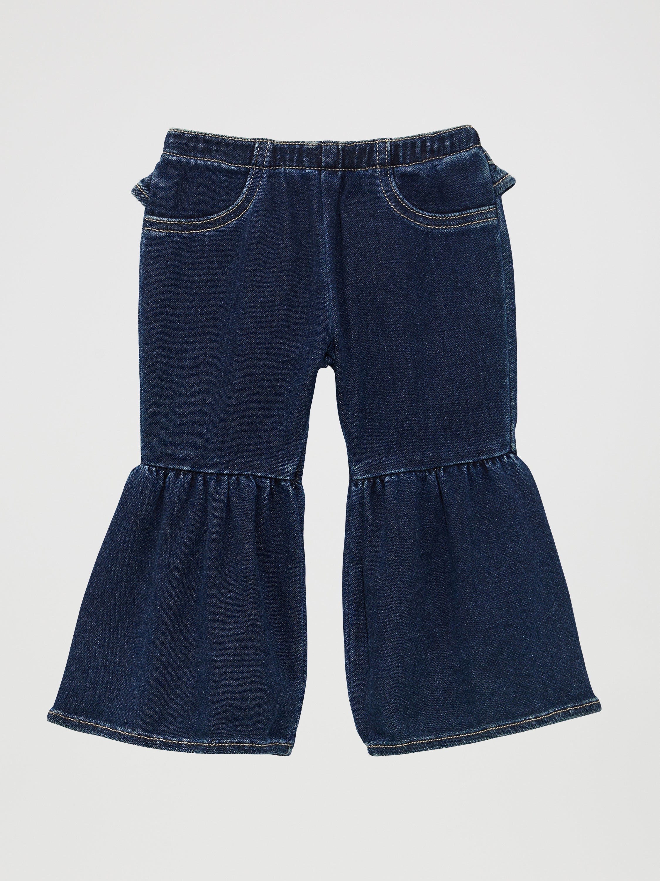 Girl's Ruffle Leg Flare Denim Jean – JessesBoots1989