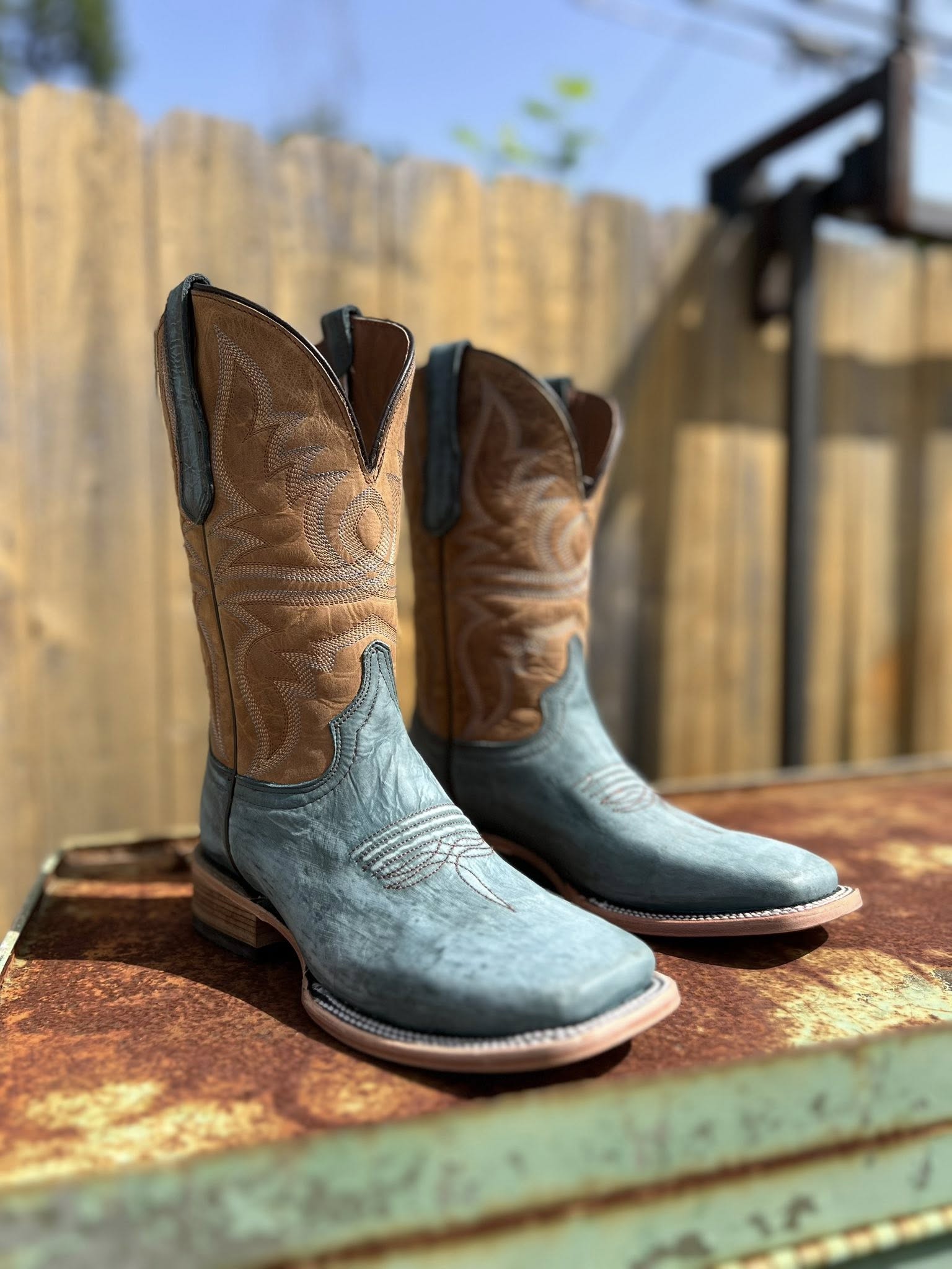 Circle G Blue Broad Toe Boots – JessesBoots1989